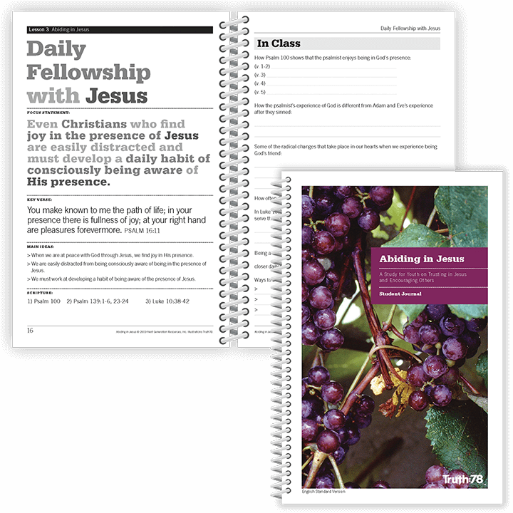 Abiding in Jesus - Truth78 Youth Ministry Curriculum